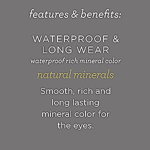 Pacifica Beauty Natural Eye Pencil in Gun Metal (Silver/Grey), 0.1 ounce