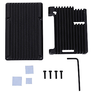 3 Model 2b/3b+ Aluminum Case RPI 3 Metal Shell Black Box for RPI