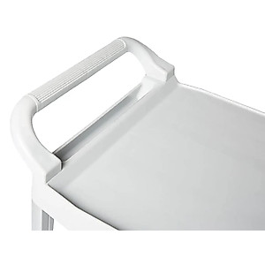 AmazonCommercial 3 Shelves Utility Cart with 400 lbs Loading Capacity, Grey (613)