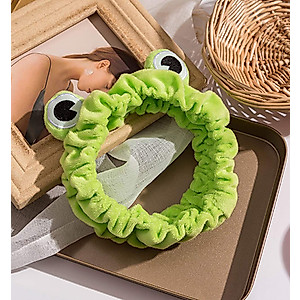Lovly Headband, Frog Hair Band Head Wrap Little Green Frog Hairband for Women, Girls, Boys, Men, Kids, Adults, Children