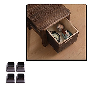 Lizipai Chestnut brand short stool wooden stool, solid wood stool, small short stool, shoe changing stool, solid wood stool, short stool, bench, adult portable heavy stool, (brown)