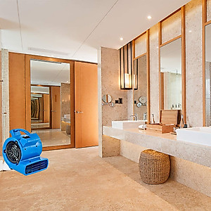 MOUNTO 1/8HP 600cfm Air Mover Floor Dryer Utality Fan Blower