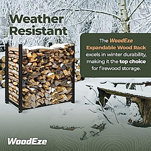 Woodeze Expandable Firewood Rack