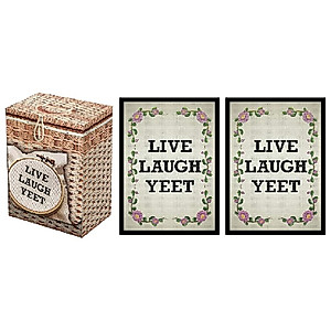 Legion Supplies 100 Live Laugh Yeet Game Deck Protector Sleeves and Box