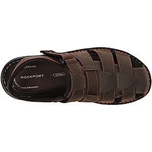 Rockport mens Darwyn Fishermen Fisherman Sandal, Brown Ii Leather, 9.5 US