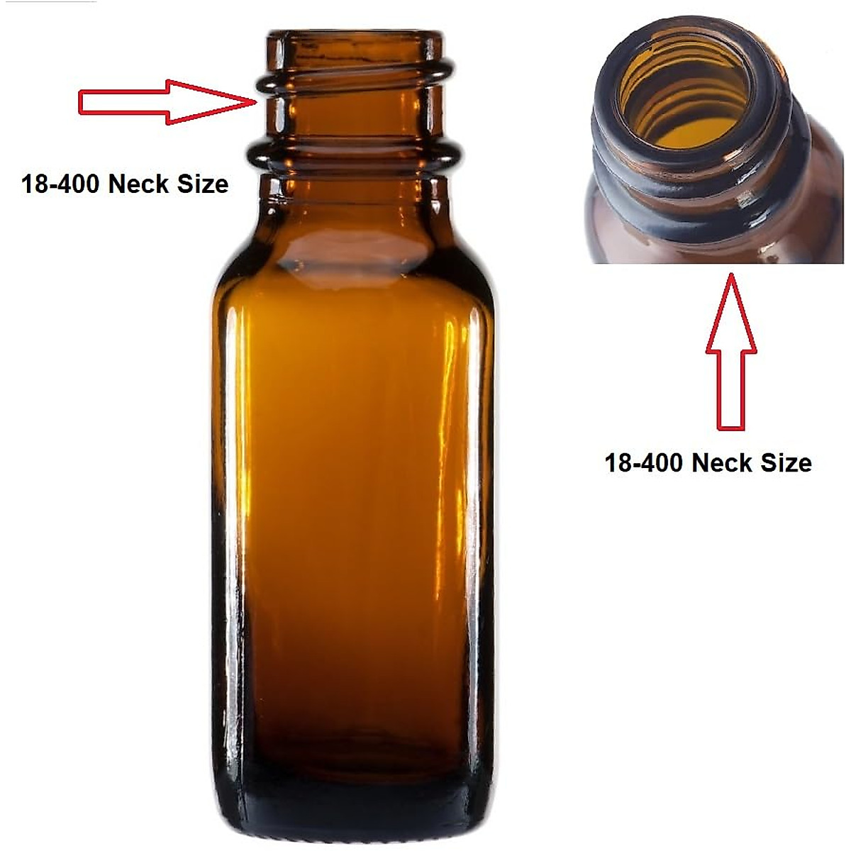 Comfort Axis Child Resistant Calibrated Glass Eye Dropper for 1/2 oz Bottle, Black, 18-400 Neck Finish, 1 mL Capacity (12 Pack)