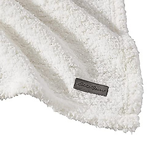 Eddie Bauer - Throw Blanket, Reversible Sherpa Bedding, Medium Weight & Warm Home Decor (Beige, Throw)