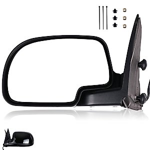 SCITOO Driver Side Door Mirror Fit 2003-2007 for Chevy Silverado Suburban Tahoe for GMC Sierra Yukon (2007 Classic) Side Mirror Power Adjusted Heated Manual Folding