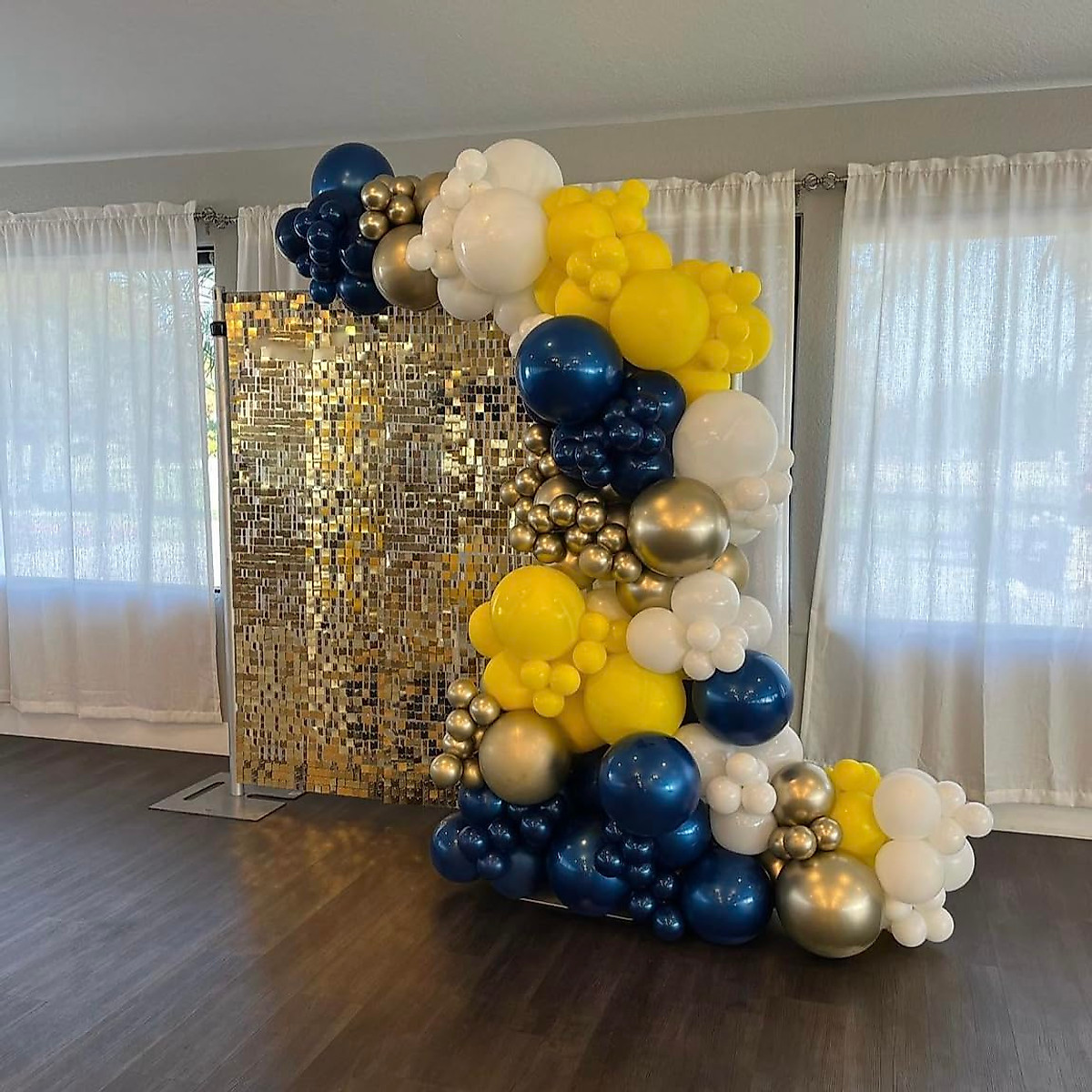 100pcs White Balloons 12inch, White Latex Balloons for Wedding Engagement Bridal Shower Bachelorette Christmas Birthday Party Decorations (with White Ribbon)