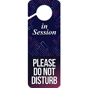 Baby Marley | in Session Door Hanger | Do Not Disturb Sign
