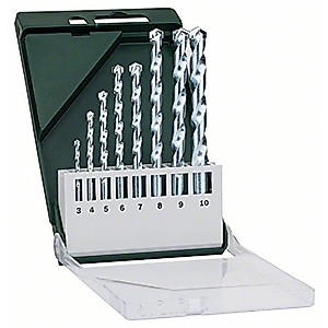 Bosch Accessories 8 pcs. Masonry Drill Bit Set (for Stone,Masonry, Calcareous sandstone, Ã˜ 3-10 mm, Accessory Drill Driver)