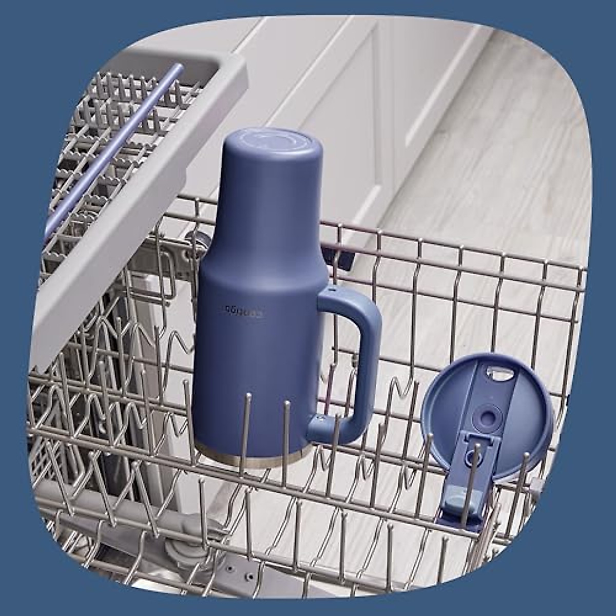 Contigo Streeterville Tumbler 1200 ml with Handle | Stainless Steel Vacuum Insulated Water Bottle with Straw and Lid | Cold for 29 Hours | Travel Mug | Thermal Flask | BPA Free