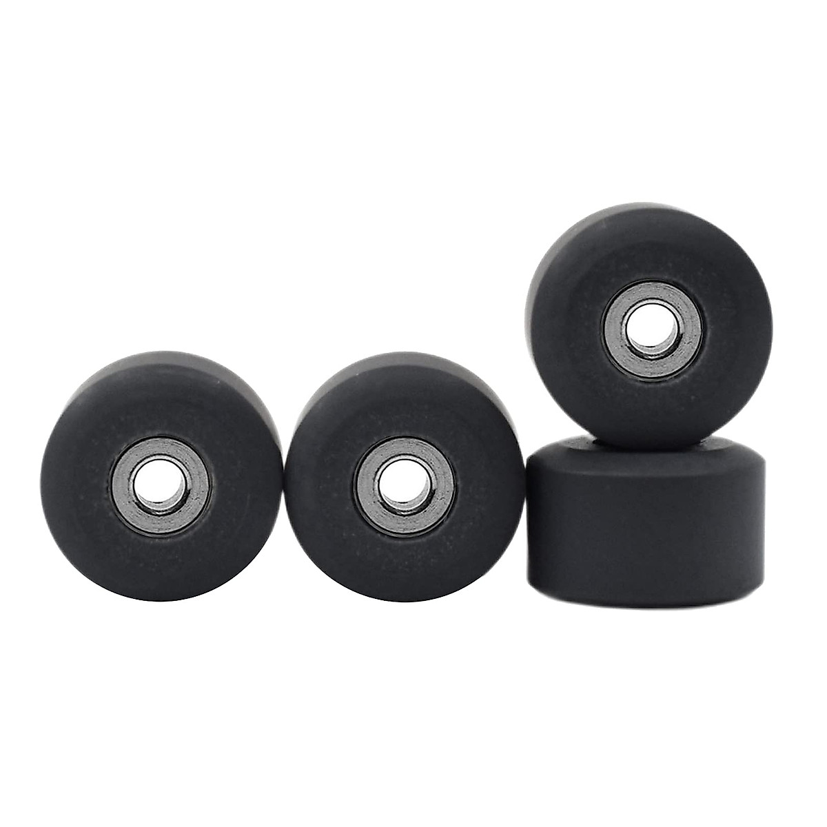 Teak Tuning Apex 71D Urethane Fingerboard Wheels, New Street Shape, 7.7mm Diameter, Ultra Spin Bearings - Made in The USA - Forged Grey Colorway