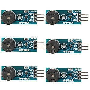 Ximimark 6Pcs Active Buzzer Alarm Module Sensor Beep for arduino Smart car