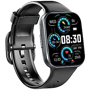 Smart Watch for Men Women, 1.69'' Fitness Tracker Health Monitor for Heart Rate, Blood Oxygen, Sleep,25 Sport Modes Activity Trackers IP68 Waterproof,Message Notification Fitness Watch for Android iOS