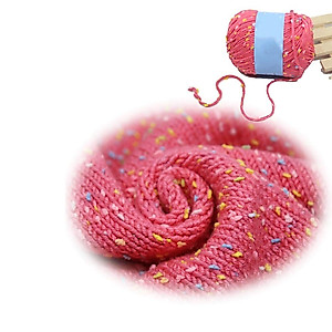 liyhh 50g Dots Knitting Sewing Thread Scarf Sweater Hat Crochet Craft DIY Woolen Yarn Craft Gifts Cotton and Acrylic Fiber Blue