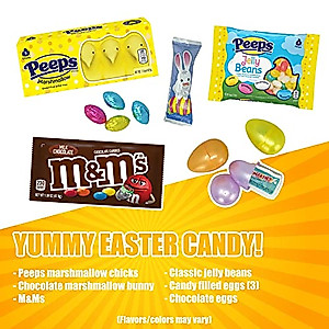 Spider-Man Easter Gift Basket For Kids Already Filled - Easter Care Package Gift Pack Bundle Prefilled With Easter Eggs Candy Chocolate for Girls Boys Young Children Grandchildren Toddlers