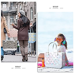 NOLION Large Tote Bag Waterproof Washable Rubber Beach Bags Sandproof Outdoor EVA Portable Travel Open for Sports Market X-Large