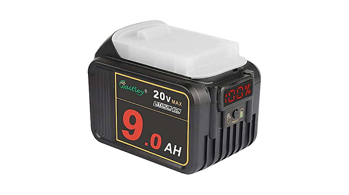 Waitley 20V 9Ah Battery for DEWALT - Long-Lasting Power