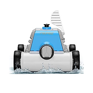 (2023 New) FIILPOW Cordless Robotic Pool Cleaner, Automatic Pool Vacuum with Dual-Suction, Auto-Docking, 90 Mins Runtime, Lightweight, Rechargeable, IPX8 Waterproof, for Pools Up to 800 Sq.ft, Blue