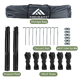 Forceatt Pop Up Gazebo 10 x 10 ft Height 7.05 ft UV Resistant Waterproof Garden Patio Gazebo Tent for Family Gatherings and All Kinds of Entertaining. (4-6 People)