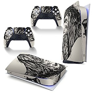 PlayStation 5 Digital edition version sticker protective cover, The King1 ps5 controller protective shell (compatible with ps5 Digital edition)