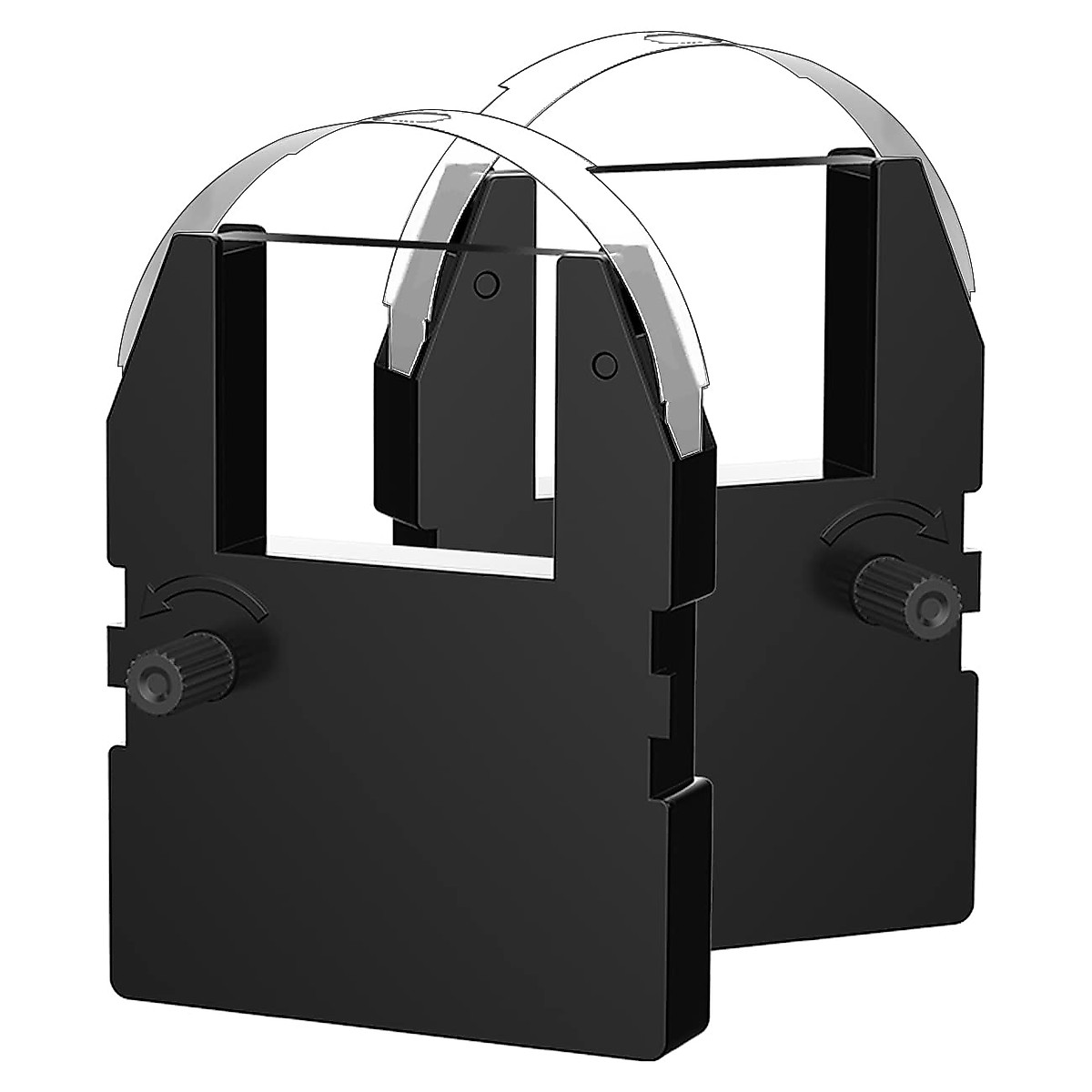 BOEDCN 2 Pack Replacement for Pyramid 3500 Replacement Ribbon Used with Pyramid 3500, 3700, 4000, 4000HD Time Clocks, 11.5ft, Individually Sealed, Pre-Installed Ribbon Shield, 11.5ft (Black)