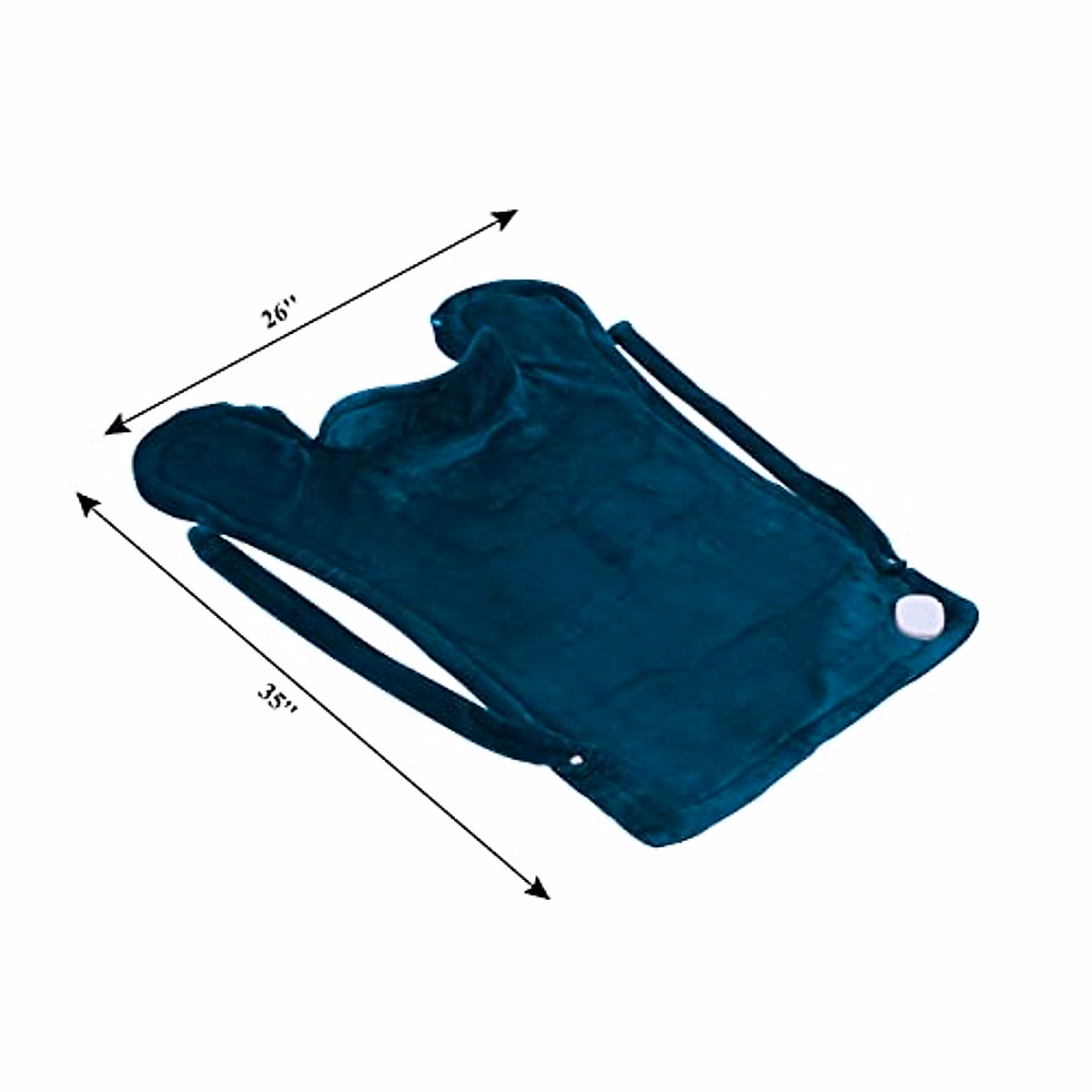 Ruqiji 26" x 35" Neck&Shoulder&Back Heating Pad with Fast-Heating Technology&10 Temperature Settings, Flannel Electric Heating Pad/Pain Relief for Back/Neck/Shoulders/Menstrual Pain/Cramp (Dark Teal)