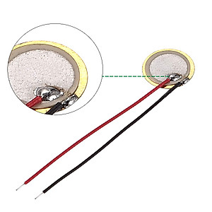 uxcell 10 Pcs Piezo Discs 10mm Acoustic Pickup Transducer Element Trigger Buzzer CBG Guitar