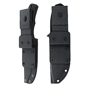Off-Grid Knives - OG Lo-Pro Universal Kydex Knife Sheath Extension, Fits Taco and Pancake Style Sheaths with Button Lock and Velcro Nylon Belt Loop, Fits Sheaths with 1.5 Inch Spaced Rivets