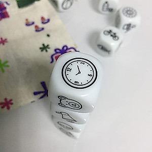 Mbarbs Happy Story 9 Cubes Bundle Dices Iron Box Storage Design Creative Kids Game Storytelling Game for Kids and Adults