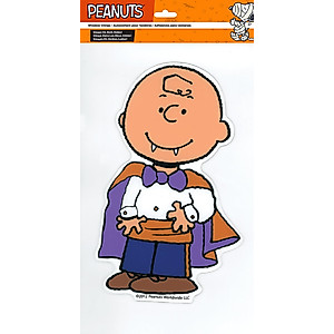 PEANUTS HALLOWEEN CLINGS DOUBLE SIDED 6 PIECES