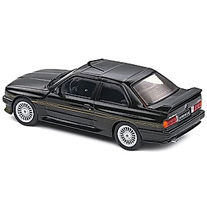 1989 E30 M3 Alpina B6 3.5S Diamond Black Metallic 1/43 Diecast Model Car by Solido S4312002