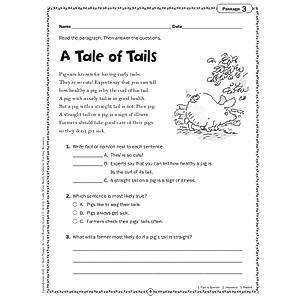 Scholastic Teaching Resources SC-546053 Comprehension Skills Gr 2 40 Short Passages For Close Reading