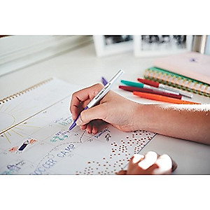 Paper Mate Flair Pen, 0.33mm Ultra Fine Tip, Black, Box of 12