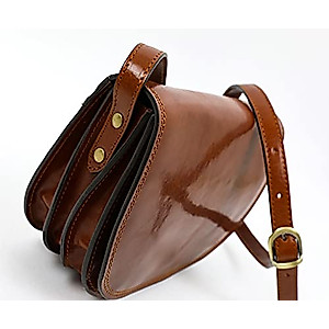 Time Resistance Leather Cross Body Bag for Women Shoulder Bag Messenger Purse