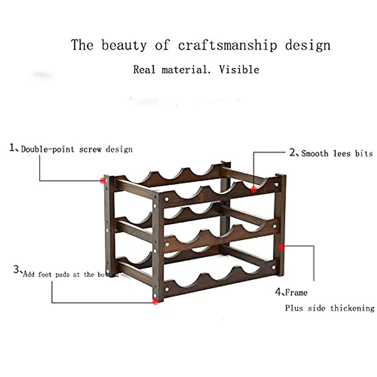 ZYZMH Wooden Wine Rack Cabinet Holder Shelf Free Standing Holders Barware Storage Wine Racks Home Kitchen Bar (Flavor : White-Dinosaur Doodle4, Size : E)