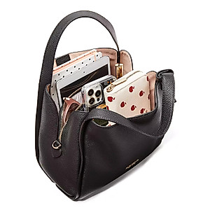 Kate Spade New York Knott Pebbled Leather Medium Crossbody Tote, Black