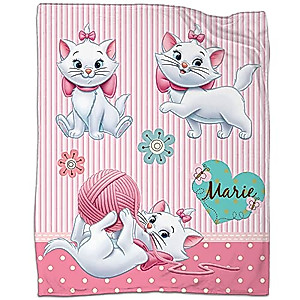 Cartoon Printing Throw Blanket All Seasons Flannel Fleece Blanket Soft and Warm Plush Blankets for Couch Sofa Bed Camping Travel 40"x50"