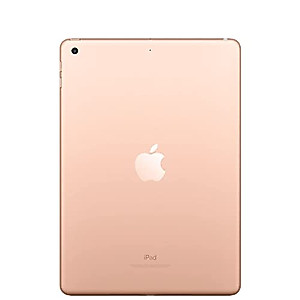 Apple iPad with WiFi, 128GB, Gold (2018 Model) (Renewed)