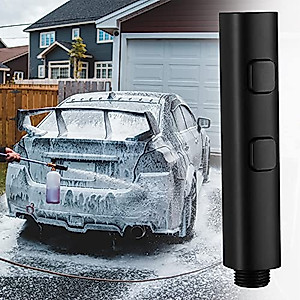 Generic Handheld Toilet Washer Two Function Toilet Bidet Sprayer for Floor, Black, 15cmx3cm