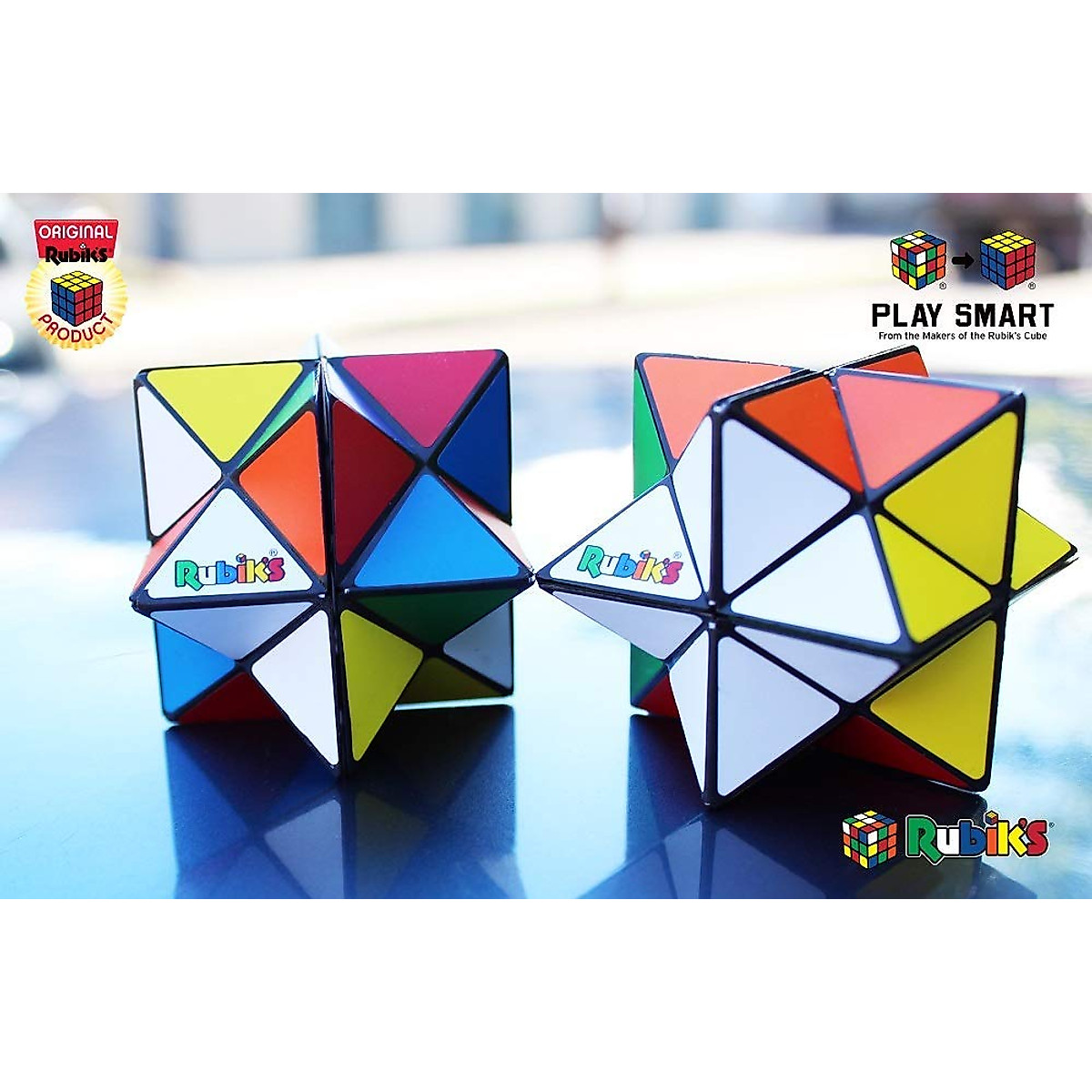 Rubiks 3 Piece Gift Set | Rainbow Ball | 2X Magic Stars