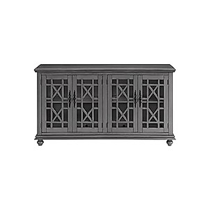 Martin Svensson Home Elegant TV Stand, 63" W x 35" H, Grey