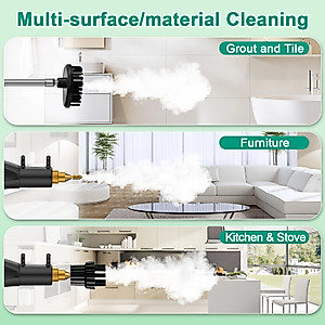 CAYAMA Handheld Steam Cleaner,2500W Steam Cleaner, High Pressure Steamer for Cleaning, Steam Cleaners for Home, Steamer for Car, Steam Cleaner for Upholstery, Kitchen, Bathroom, Grout and Tile