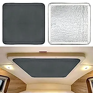 RV Roof Sunroof Shade Cover, Camper Travel Trailer Sun Blackout Fabric Roof Vent Sunshade, Skylight Fan Vent Cover Window Sun Shade RV Accessories (16 x 16 inch)