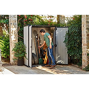 Keter 228430 High-Store Vertical Storage Shed