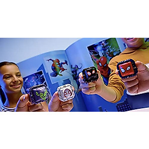 MARVEL Avengers Battle Cubes 2-Pack, Captain America VS Black Panther, Unleash Power, Launch Attack, 2 Cubes & 6 Tokens, RPS Auto-Battle System, Battle Cube APP, Collectible Pocket-Sized Game, Ages 5+