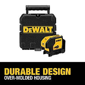 DEWALT Line Laser, Self-Leveling, 3-Beam , Red (DW083K) , Yellow