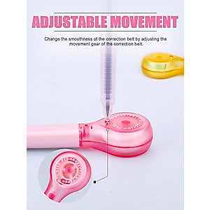 MAYRAIN 5pcs Correction Tape Pen, White, 1/5" x 236", Push-pull Protectiv