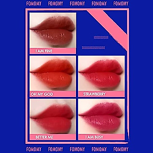 PASNOWFU 20 Pcs/Set of Tattoo Lipstick, Cotton Swab Lipstick, Tattoo Lip Stain Tattoo Lipstick Cotton Swab, Durable Waterproof Liquid Non-Stick Lipstick, Easy to Carry（Color : Strawberry）